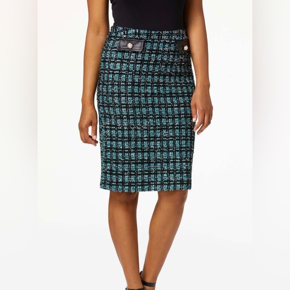 Cato | Skirts | New Cato Tweed Shimmer Business Skirt | Poshmark